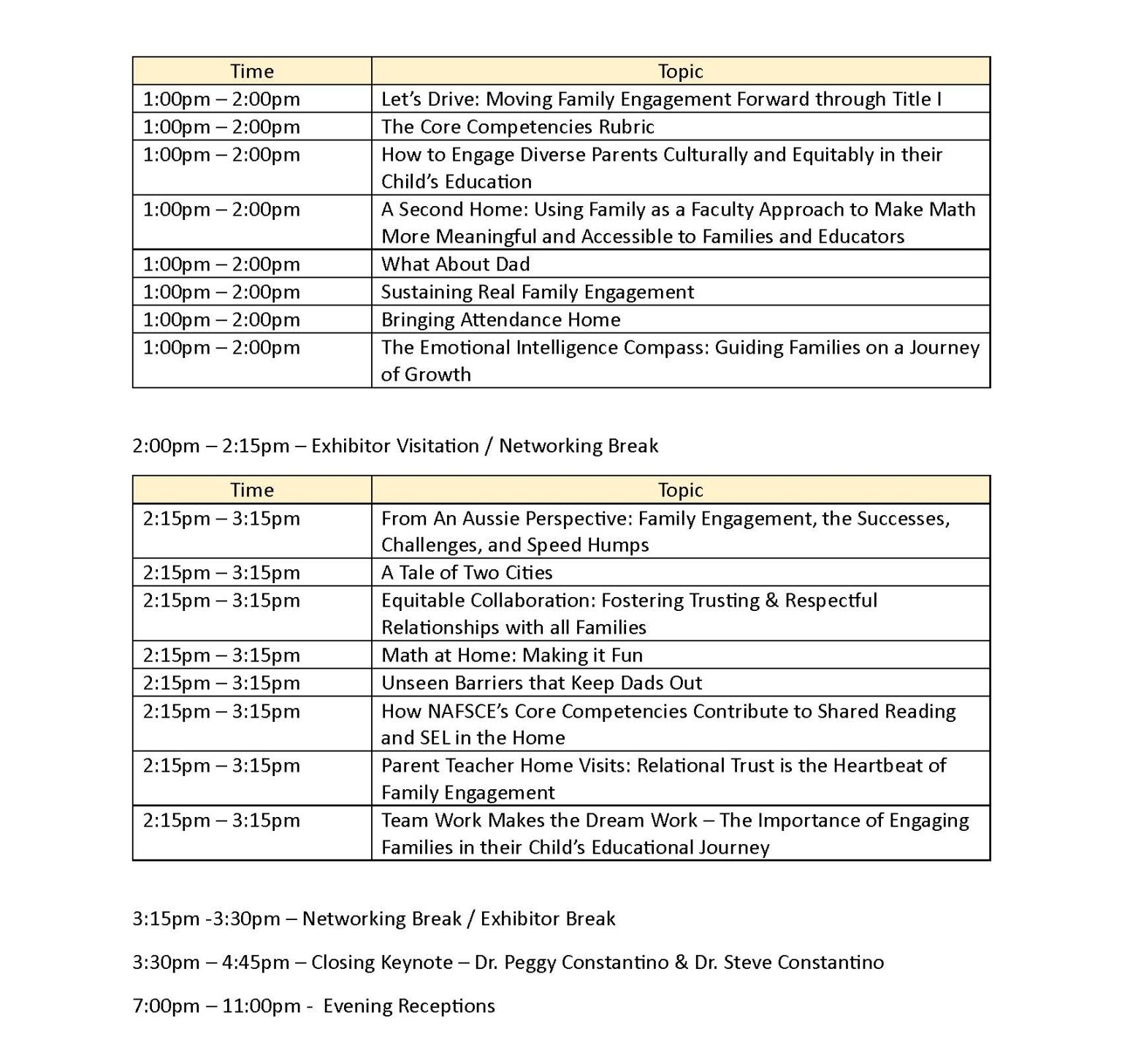 National Family Engagement Summit - National Family Engagement Summit